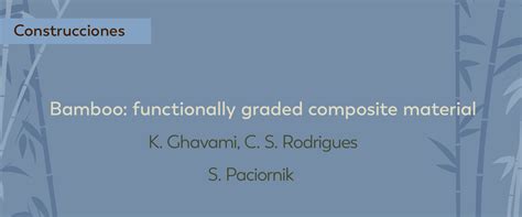 Bamboo Functionally Graded Composite Material
