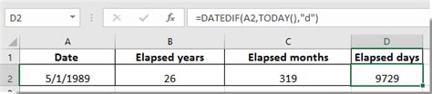 How To Calculate Days Elapsed In Excel Column Design Talk