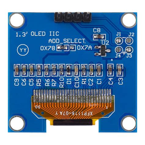 Huarew 1 3in Oled Display Module 4 Pin Iic I2c Interface Sh1106 Driver
