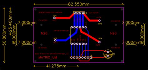 Base Arduino Mini Drv8833 Hw 627v3 Oshwlab