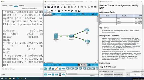 1034 Packet Tracer Configure And Verify Ntp Techacad