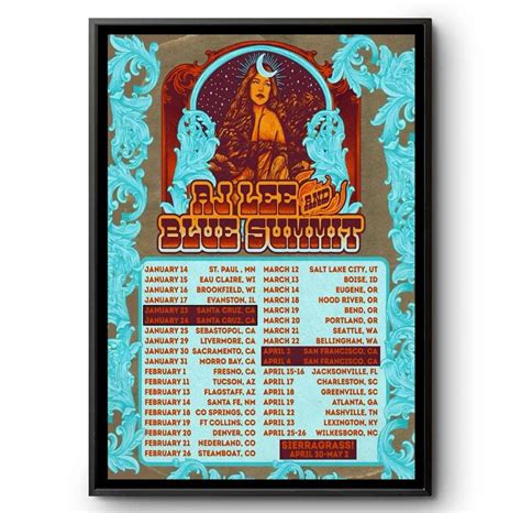 Aj Lee And Blue Summit Tour 2026 Poster Etsy Canada
