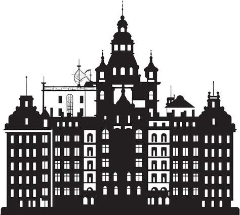 Ebony Elevation Refined Abstract Vector Chic Urban Vibes Modern Black