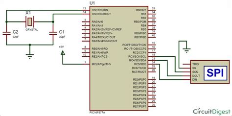 Spi Communication With Pic Microcontroller Pic16f877a Pic Microcontroller Microcontrollers