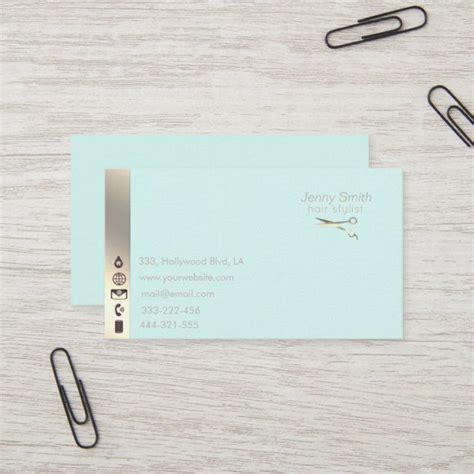 Minimalist Hair Business Card Design