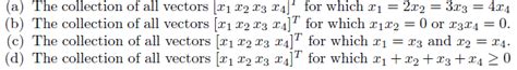 solved for each of the subspaces in problem 1 find a basis