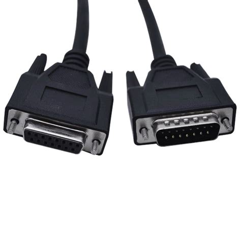 Db15 Extension Cable Rs232 D Sub 15 Pin Male Female Double Shielded Cable Connector Power Db15