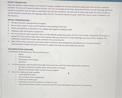 Solved Given The Skeleton Code Provided In The Project 4