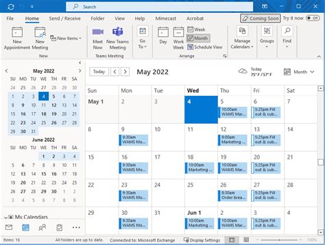 how to save or print an outlook calendar as pdf wams inc