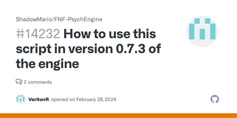 How To Use This Script In Version 073 Of The Engine · Issue 14232 · Shadowmariofnf