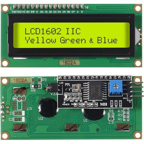 Lcd1602 1602 Lcd Module Bluegreen Screen 16x2 Character Lcd Display With Iic I2c Serial