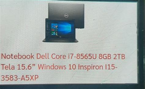 Notebook Dell Core I7 Tela 15 6 Em Blumenau Clasf Informatica