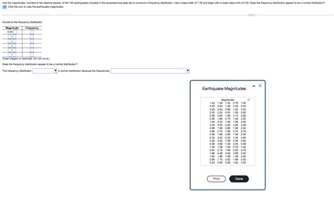 Solved Construct The Frequency Distribution Type Integers