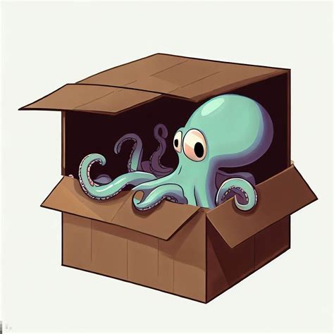Squidward Inside Of The Cardboard Box Bing Sdxl Clipdrop R Weirddalle
