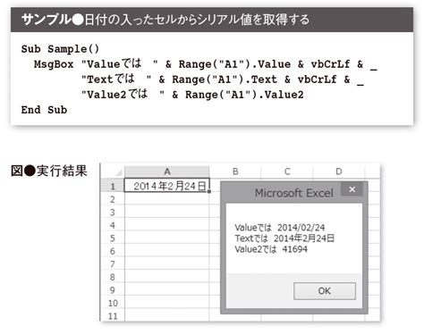 Excel Vba 日付のシリアル値を取得するには？ 日経クロステック（xtech）