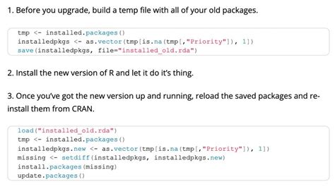 How To Reinstall Your Old R Packages Zezhen Wu Phd Posted On The