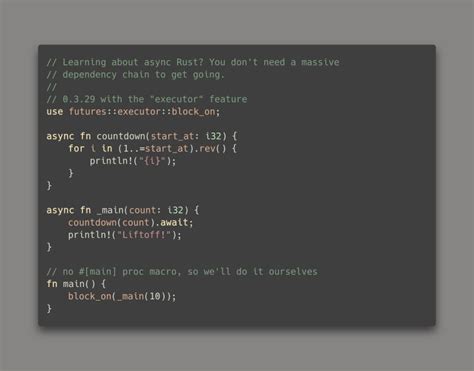 Tim Mcnamara On Linkedin Learning About Async Rust You Dont Need A Massive Dependency Chain To