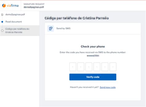 Sms Otp Signature Viafirma