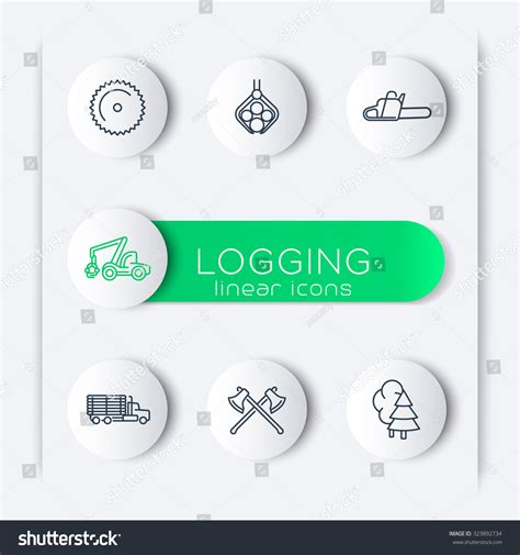 Logging Forestry Timber Tree Harvester Logging Stock Vector Royalty Free 323892734 Shutterstock