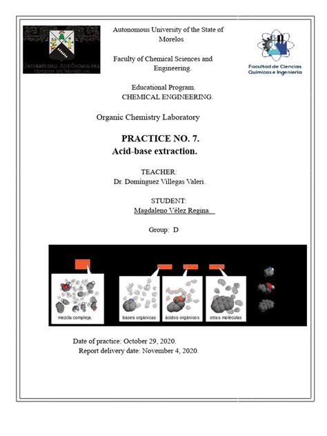 Acid Base Extraction Pdf Acid Solubility
