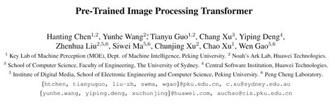 Transformerpre Trained Image Processing Transformer Cvpr