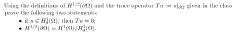 A Sobolev Space Question In Functional Analysis