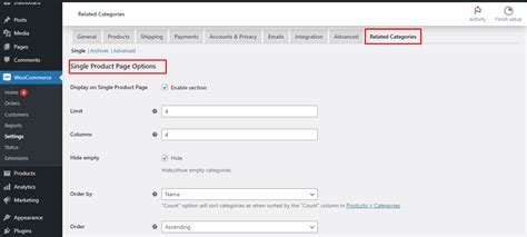 Single Product Page Options Wpfactory