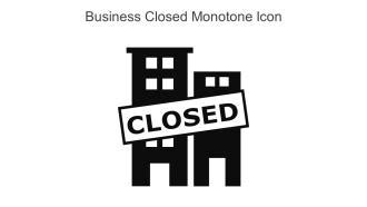 Business Closed Monotone Icon In Powerpoint Pptx Png And Editable Eps Format PPT Sample