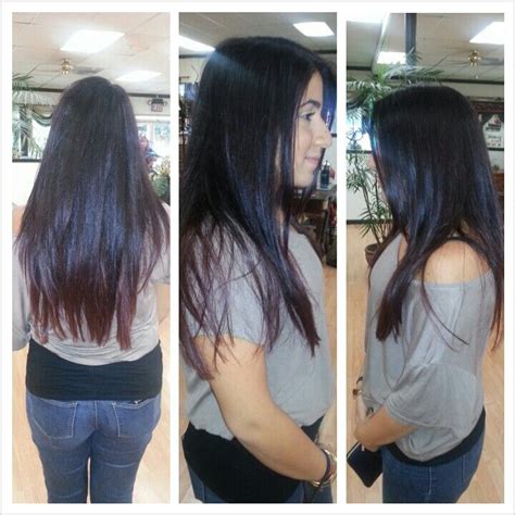 Dark Plum Ombre Long Hair Styles Hair Styles Hair