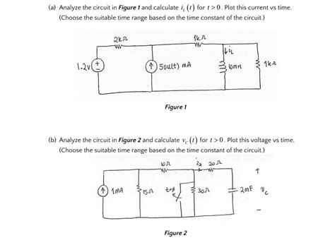 a analyze the circuit in figure 1 and calculate