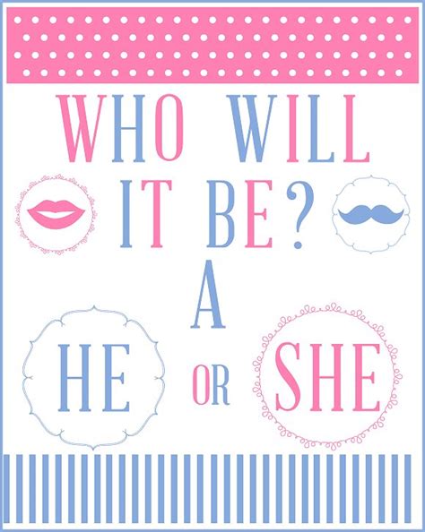 Downloadable Free Gender Reveal Printables Printable Free Templates