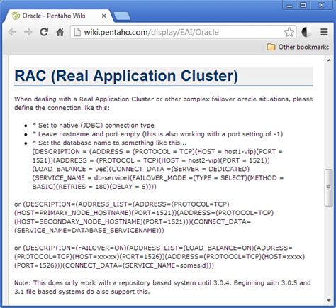Pldwh Pentaho Data Integration Connection Oracle 11g R2 Rac 017