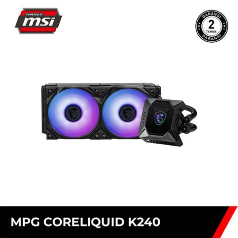 Jual Msi Cpu Cooler Mpg Coreliquid K240 Argb Shopee Indonesia