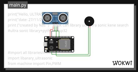 Ultrasonicdistance Measure Wokwi Esp32 Stm32 Arduino Simulator
