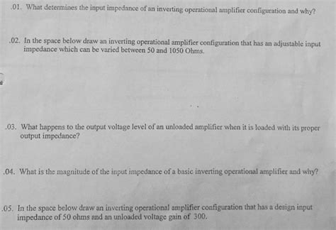 solved what determines the input impedance of an inverting