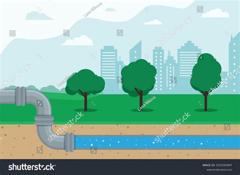 Pipeline Various Purposes City Engineering Network Stock Vector Pipeline Various Purposes City Engineering Network Stock Vector