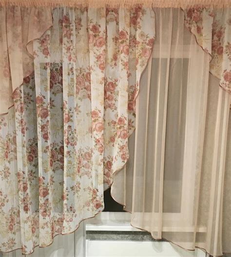 Тюль на кухню мерехтливої кольору з квітами — ціна 900 грн у каталозі Штори і карнизи Купити