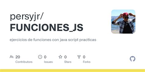 GitHub Persyjr FUNCIONES JS Ejercicios De Funciones Con Java Script Practicas