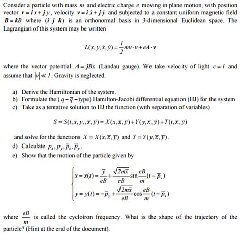 Solving Functions For S In A Q Q Hamilton Jacobi Diffeq