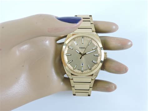 Police Auctions Canada - Fossil FS5965 Gold Toned Stainless Steel Wrist ...