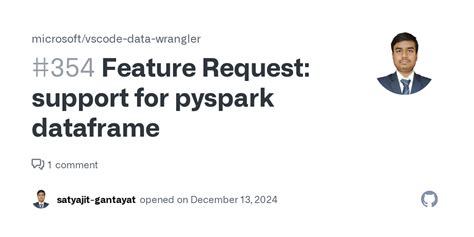 Feature Request Support For Pyspark Dataframe · Issue 354 · Microsoftvscode Data Wrangler