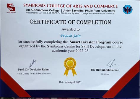 Thrilled To Announce That I Have Successfully Completed The Smart Investor Program 🎉💼📈 This