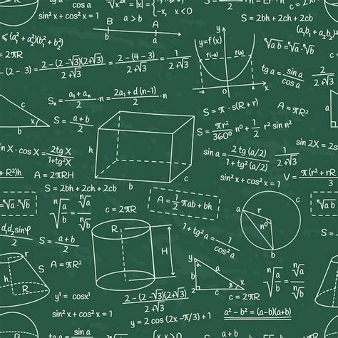 Premium Vector Math Theory Mathematics Calculus On Class Chalkboard Algebra And Geometry