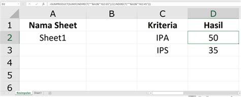 Menggunakan Rumus Sumif Beda Sheet Rumus Sumif Excel Dan Contoh