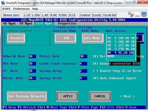 Configure Raid In Legacy Boot Mode Oracle® Server X5 8 Installation Guide