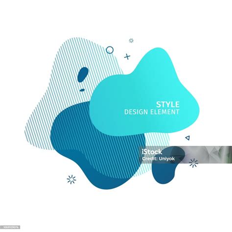 추상적인 현대 그래픽 요소입니다 동역학 파란색 폼 고 선입니다 플라스틱 액체 모양으로 그라데이션 추상 배너입니다 로고 전단 이나