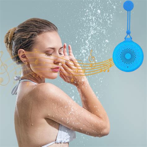 Yibai Bluetooth Shower Speaker Handsfree Speakerphone With Built In Mic