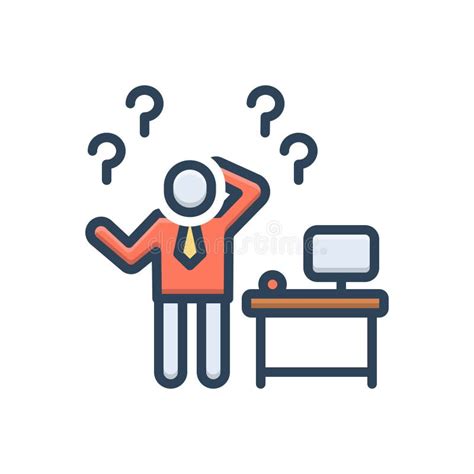 Color Illustration Icon For Lost Missing And Adrift Stock Illustration Illustration Of