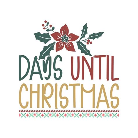 Premium Vector Days Until Christmas