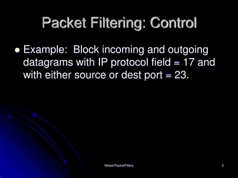 PPT Packet Filtering PowerPoint Presentation Free Download ID 2628533